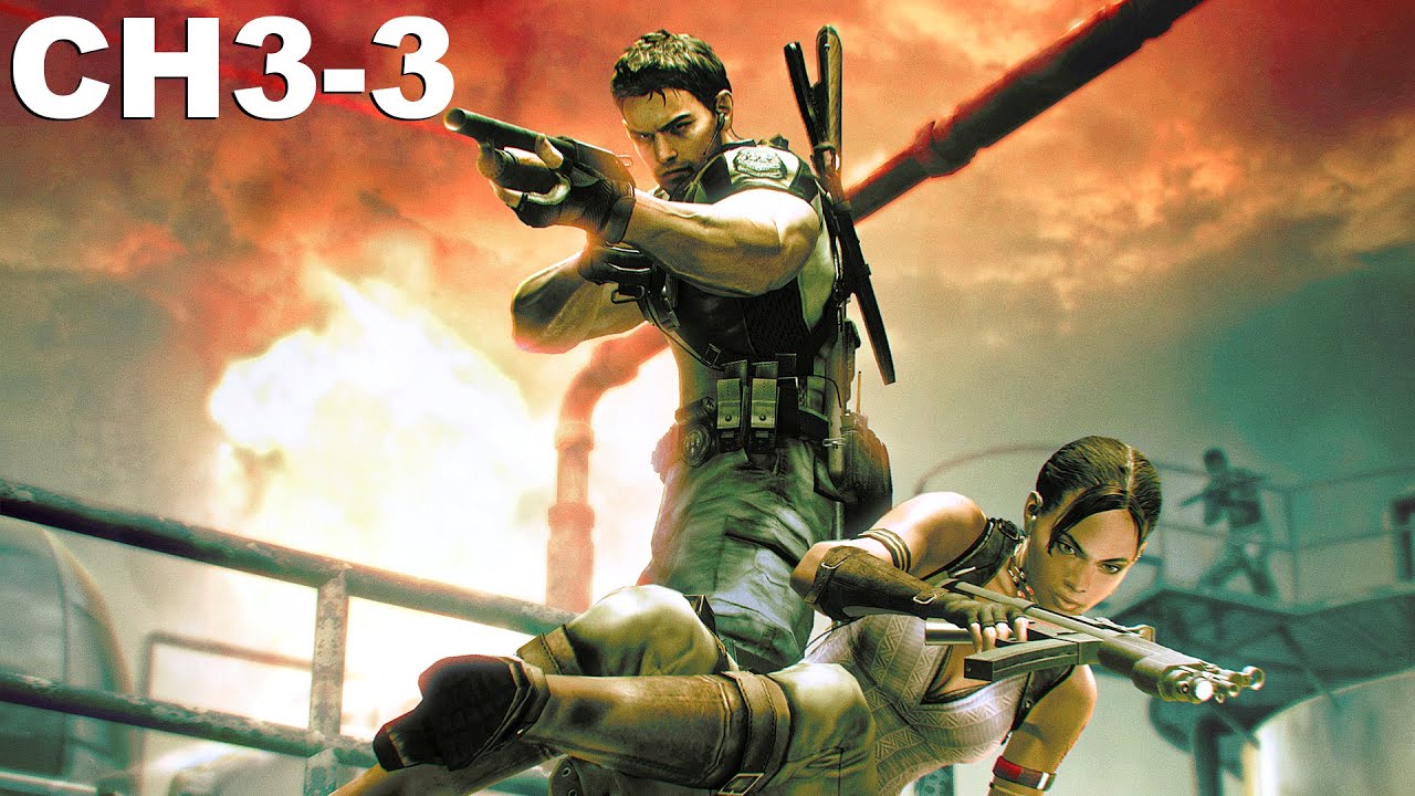 RESIDENT EVIL 5 4K60fps Walkthrough Gameplay Chapter 3-3 Oil Field ...