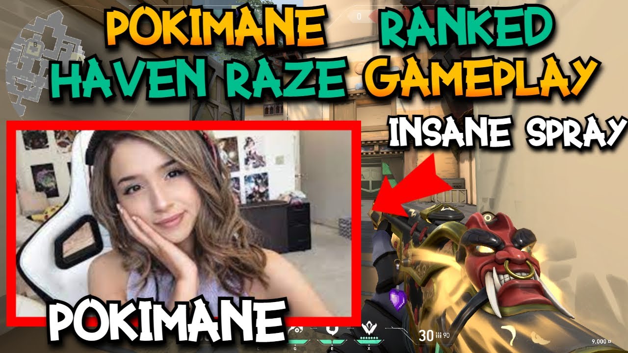 VALORANT POKIMANE CARRYING HIS TEAMMATES!!! [ Valornat Haven Raze ...
