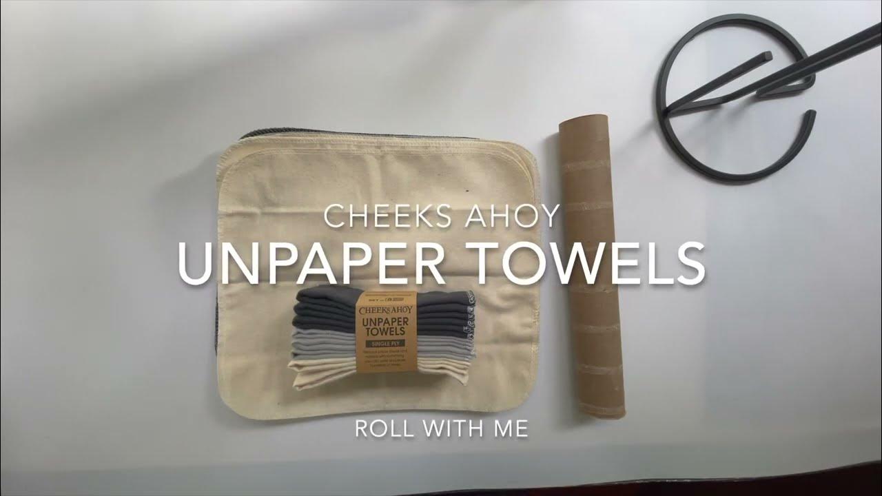 Roll Cheeks Ahoy Unpaper Towels | How to roll non paper towels - YouTube