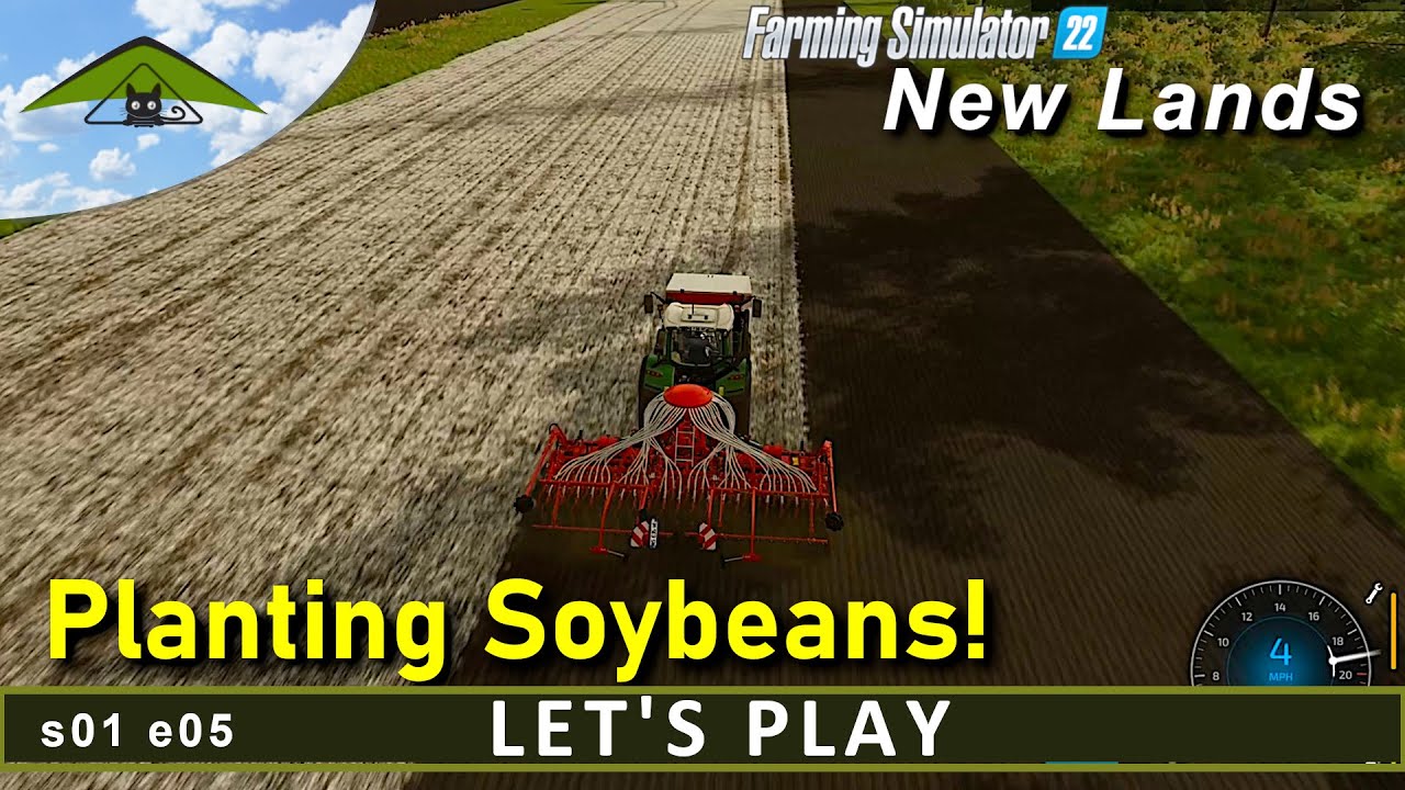 Planting Soybeans 🫘 | Let's Play FS22 New Lands s01 e05 - YouTube