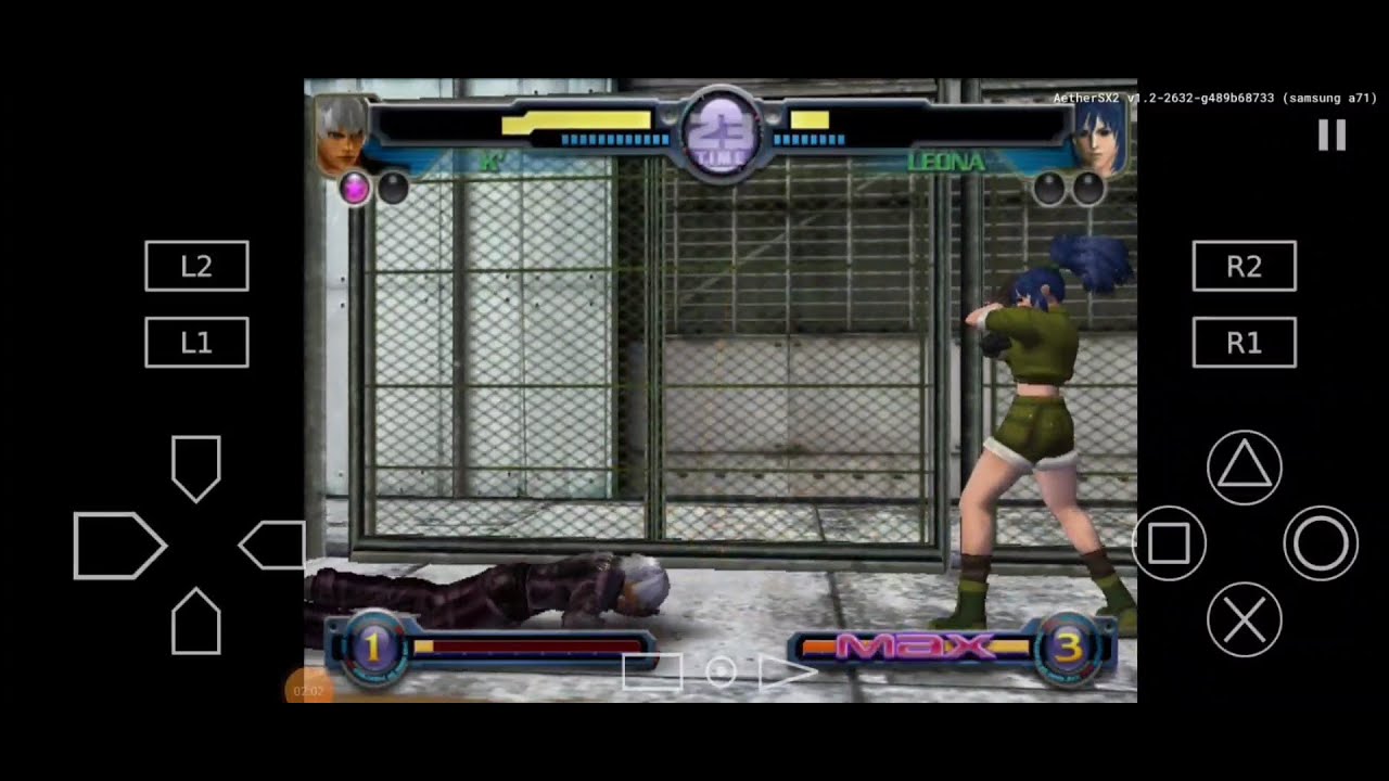 KOF Maximum Impact K' vs Leona - YouTube