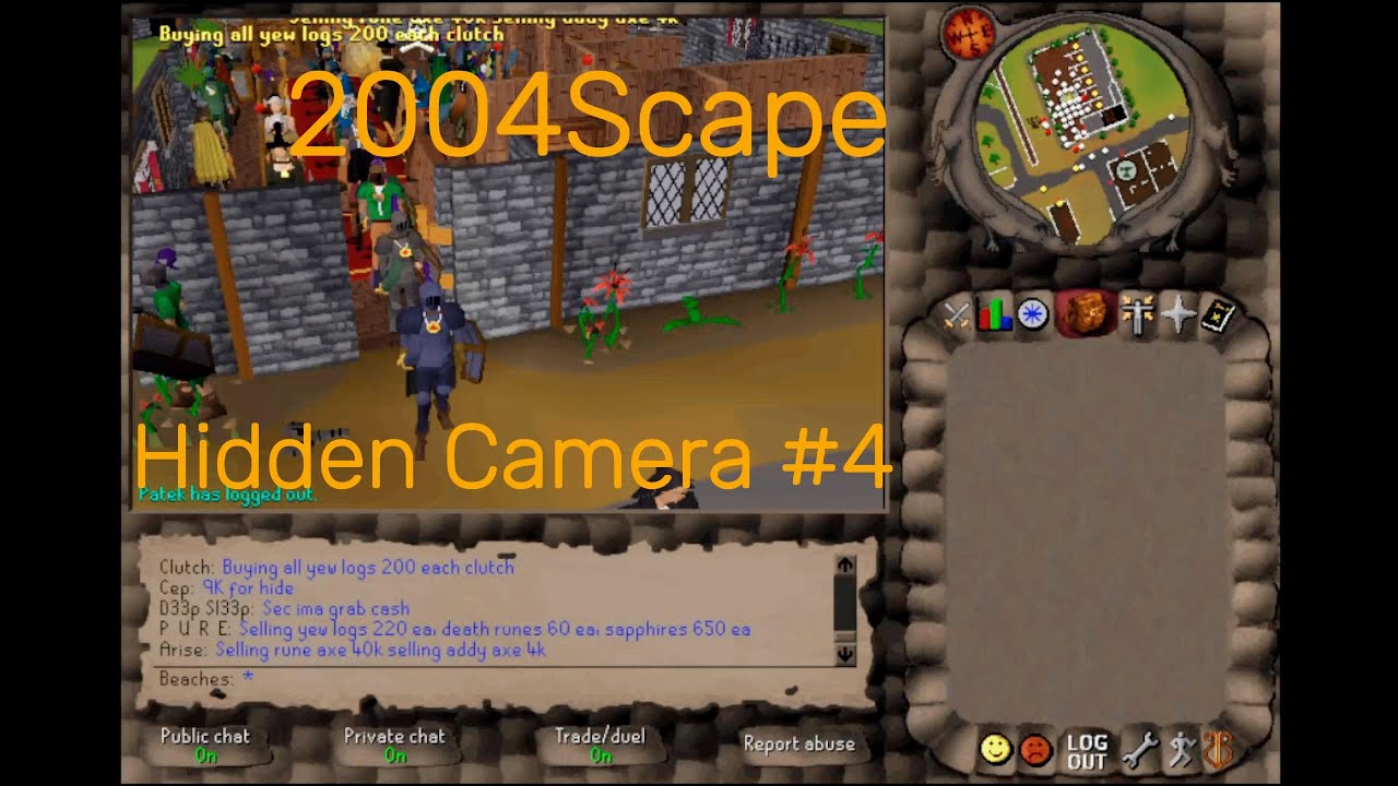 2004Scape | Varrock West Bank On A Monday Night [Hidden Camera] - YouTube