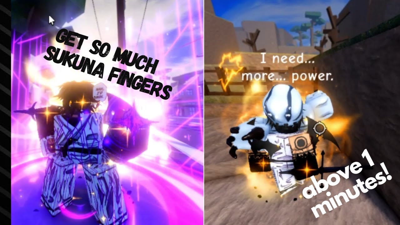 AUT | HOW TO GET SO MUCH SUKUNA FINGERS UNDER 1 (NO MORE WORKS) MINUTES ...