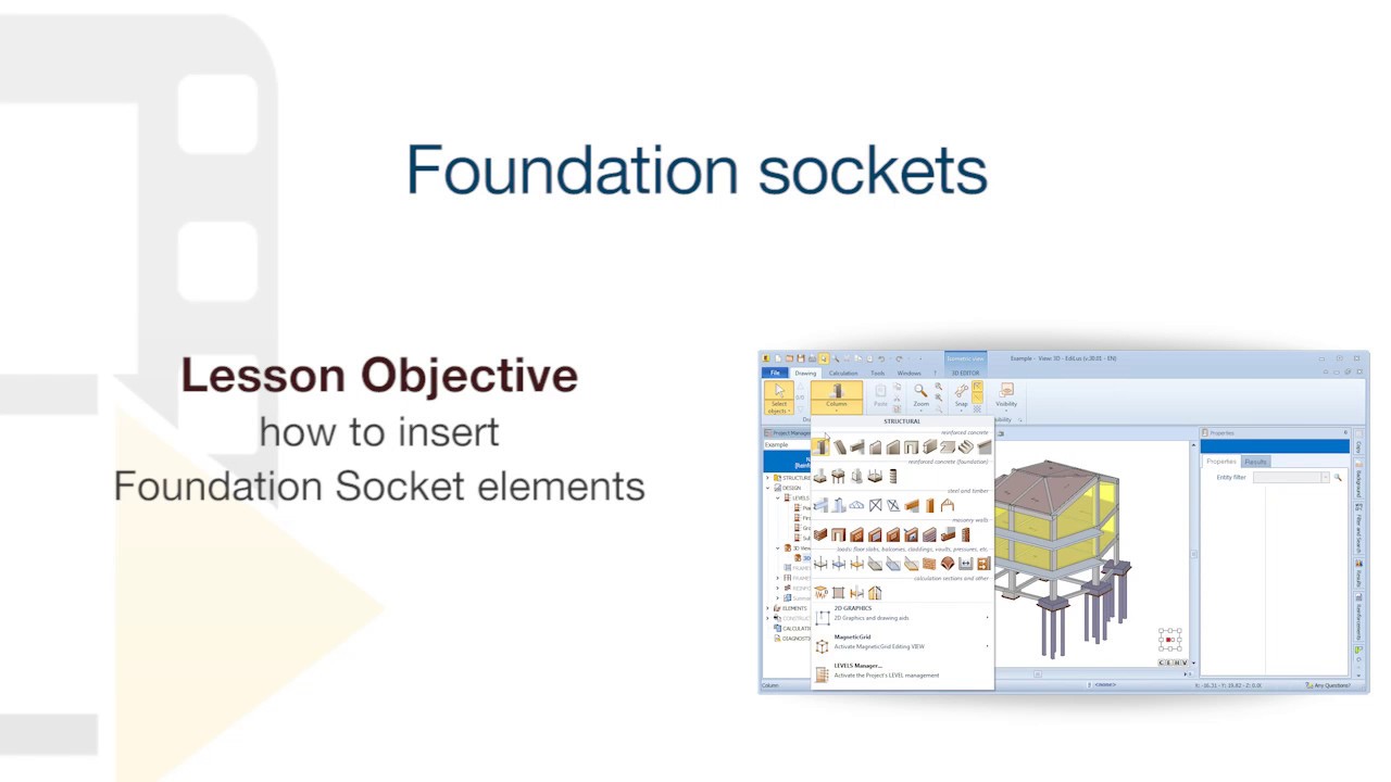 EdiLus Tutorial - Foundation sockets - ACCA software - YouTube