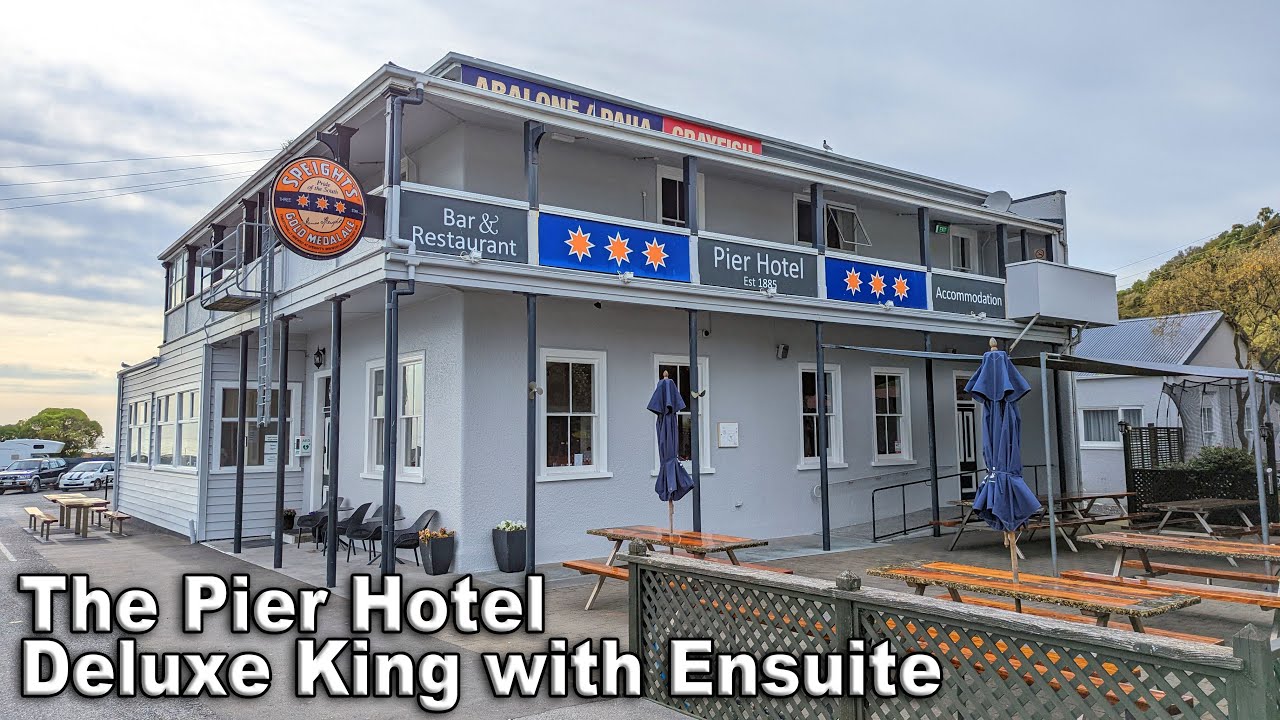 The Pier Hotel Deluxe King with ensuite and dining experience - YouTube