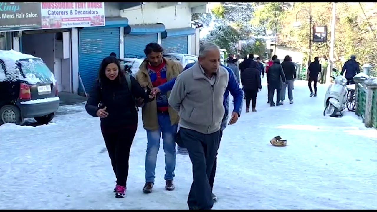 Masuri Snowfall Video| 2020|Auli Uttarakhand Receives Frist Heavy ...
