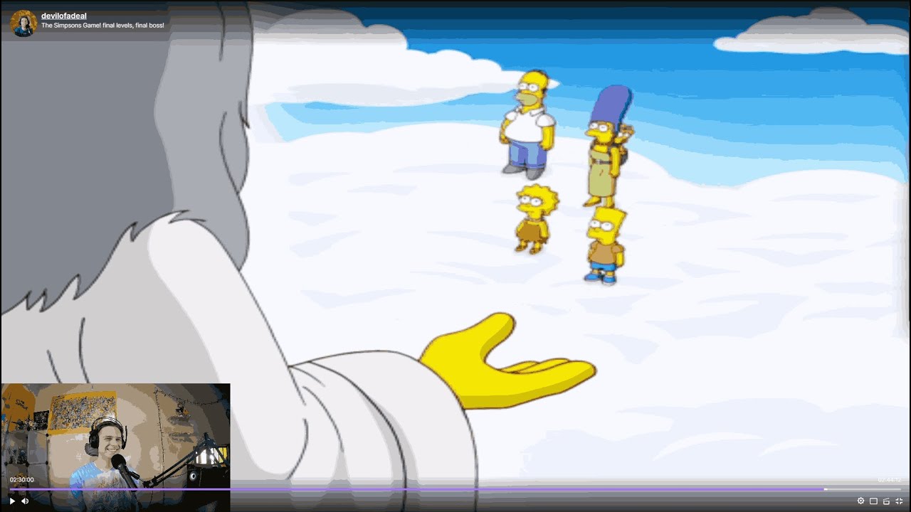 The Simpsons Game! final levels, final boss! - YouTube
