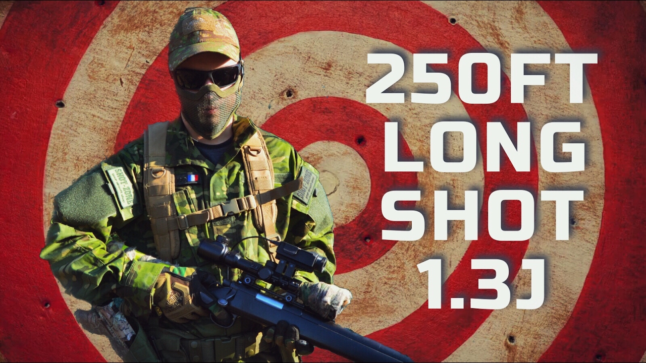 250 FT LONG SHOT | TM VSR10 | PORTUGUESE SNIPER - YouTube