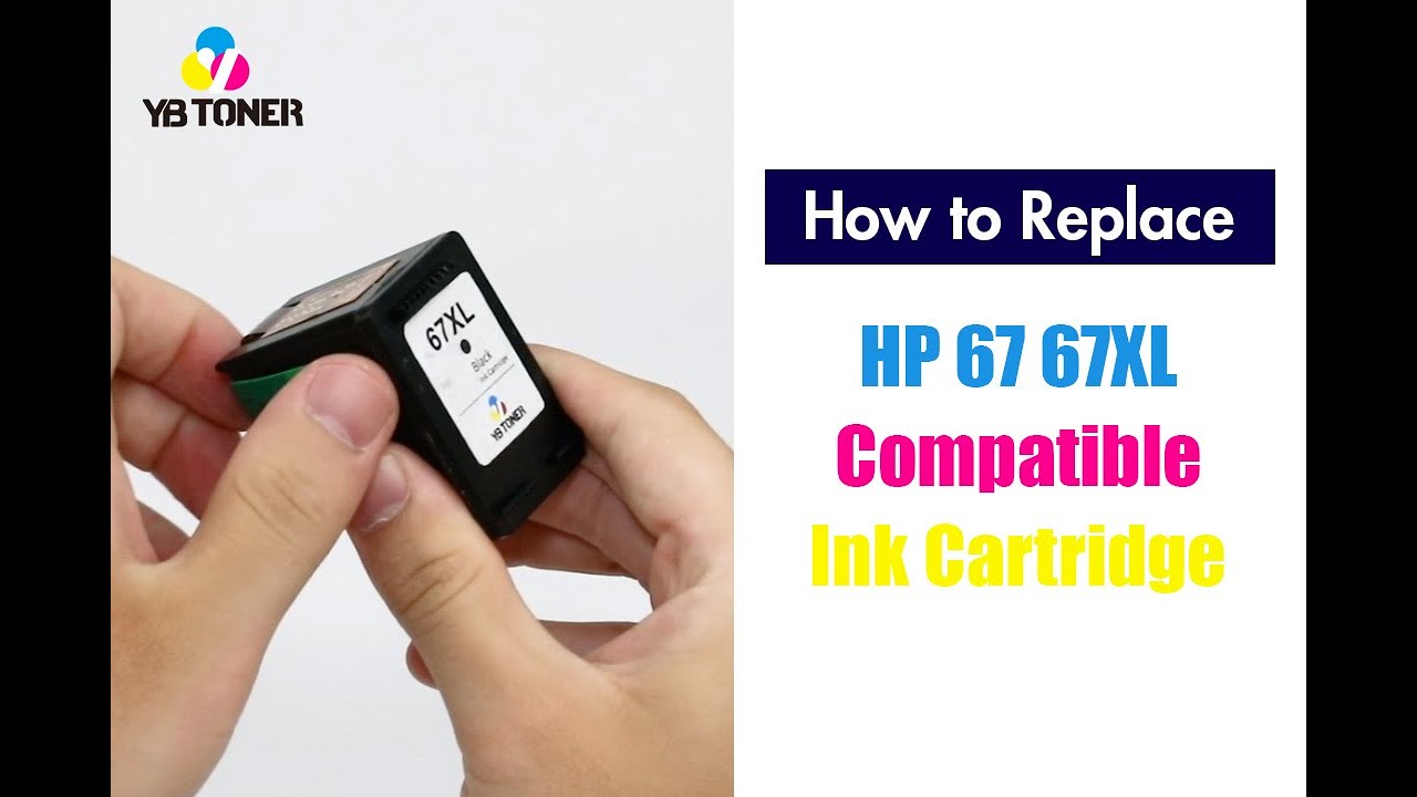 How to Replace HP 67 67XL Ink Cartridge in HP DeskJet 2723e - YouTube
