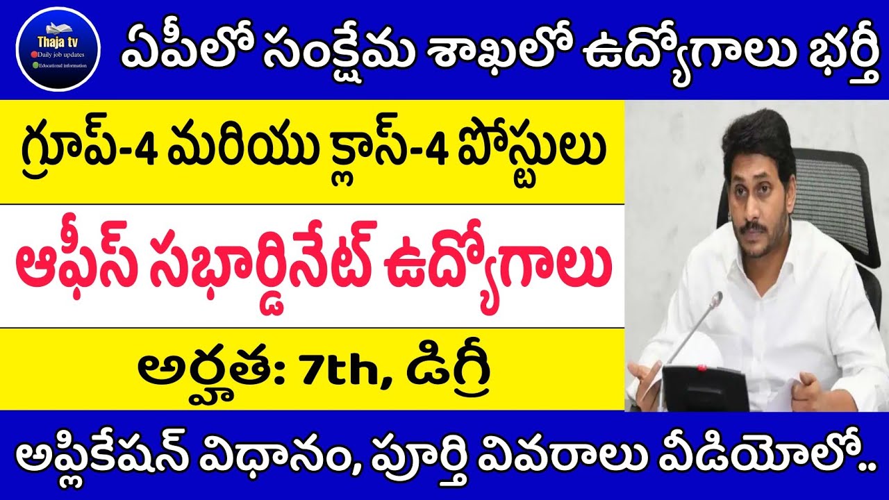 Ap latest job notification 2022 | Group-4 jobs | ap govt jobs ...