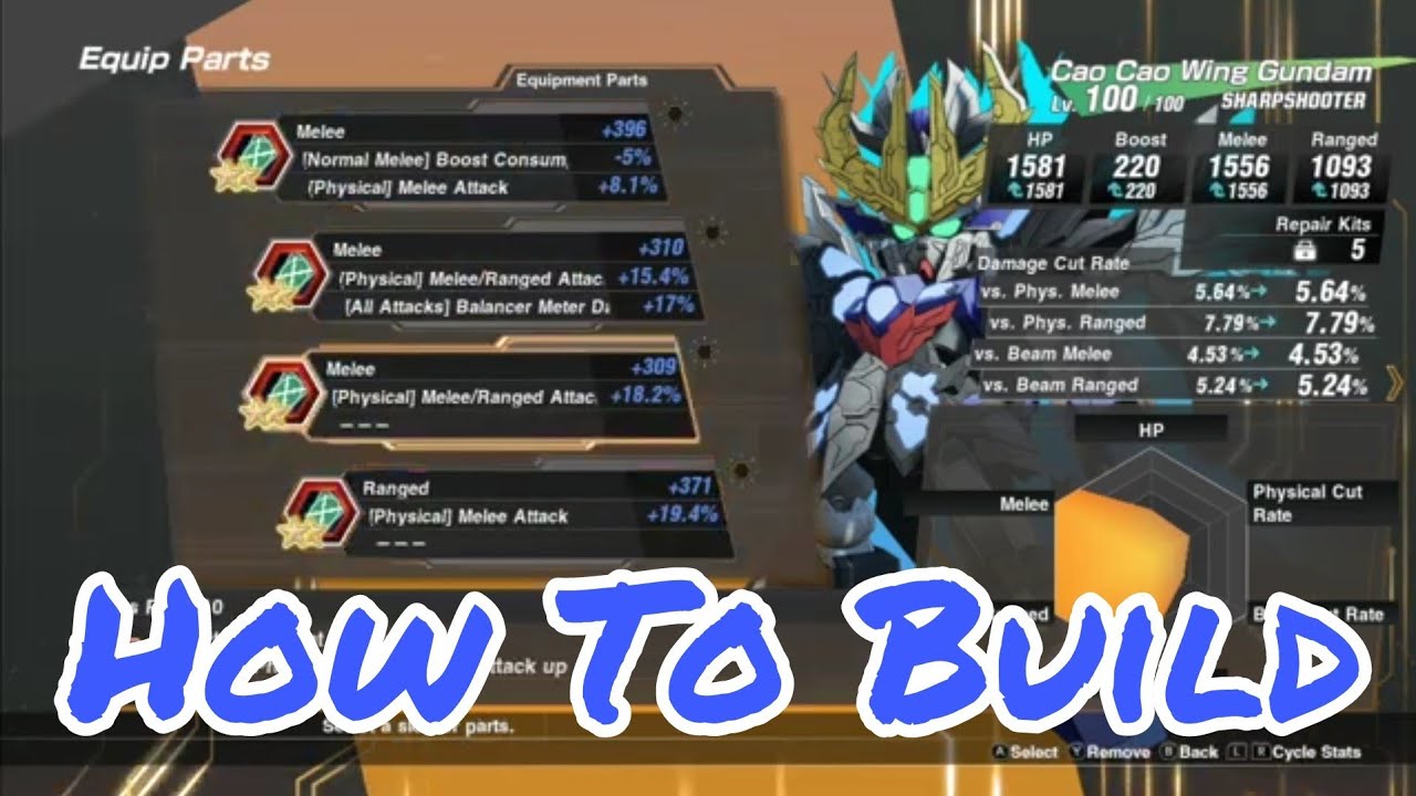 SD Gundam Battle Alliance: How To Build Cao Cao Wing Gundam Parts To ...