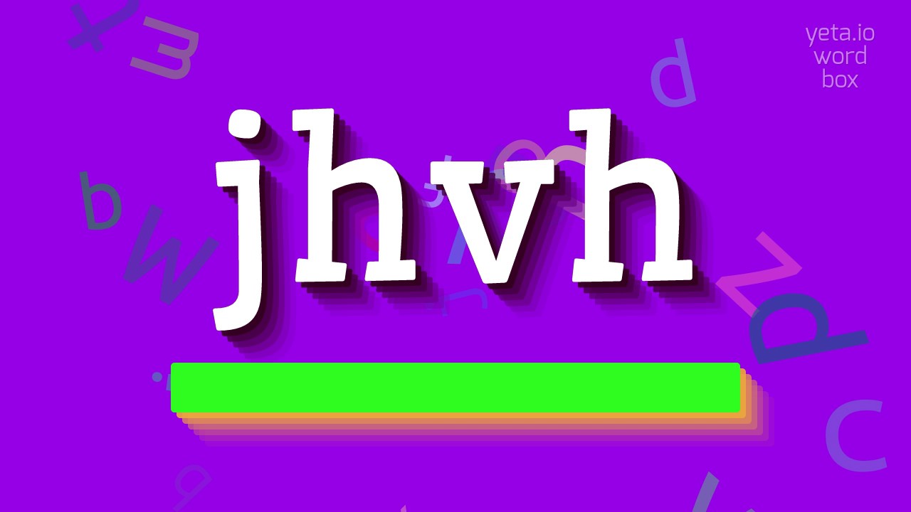 How to say "jhvh"! (High Quality Voices) - YouTube