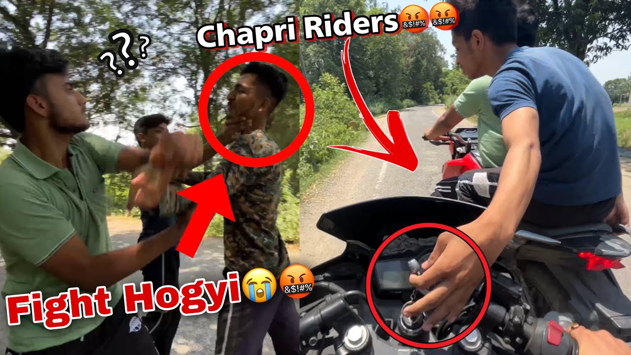 Extreme Road Rage Fight With Chappris 🤬🤬|Bike leke bhaag gye😭 - YouTube