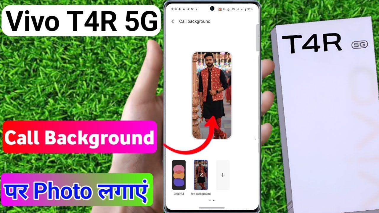 vivo t4r 5g call background change kaise kare | how to use call ...