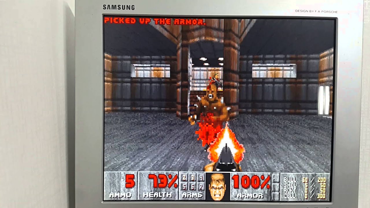 Doom benchmark - Cyrix 486DRx2 66MHz + CL-GD5428 2MB VLB - YouTube