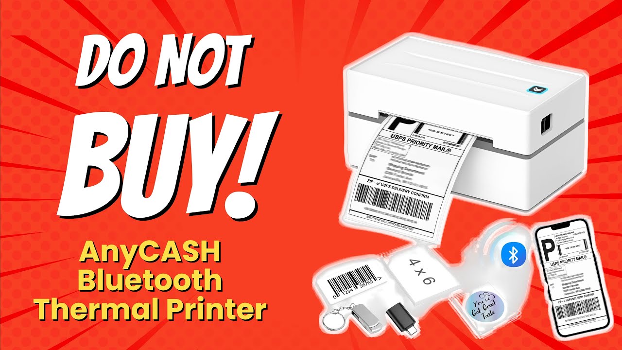 DON'T BUY AnyCASH Bluetooth Thermal Printer Before Watching THIS! (8 ...