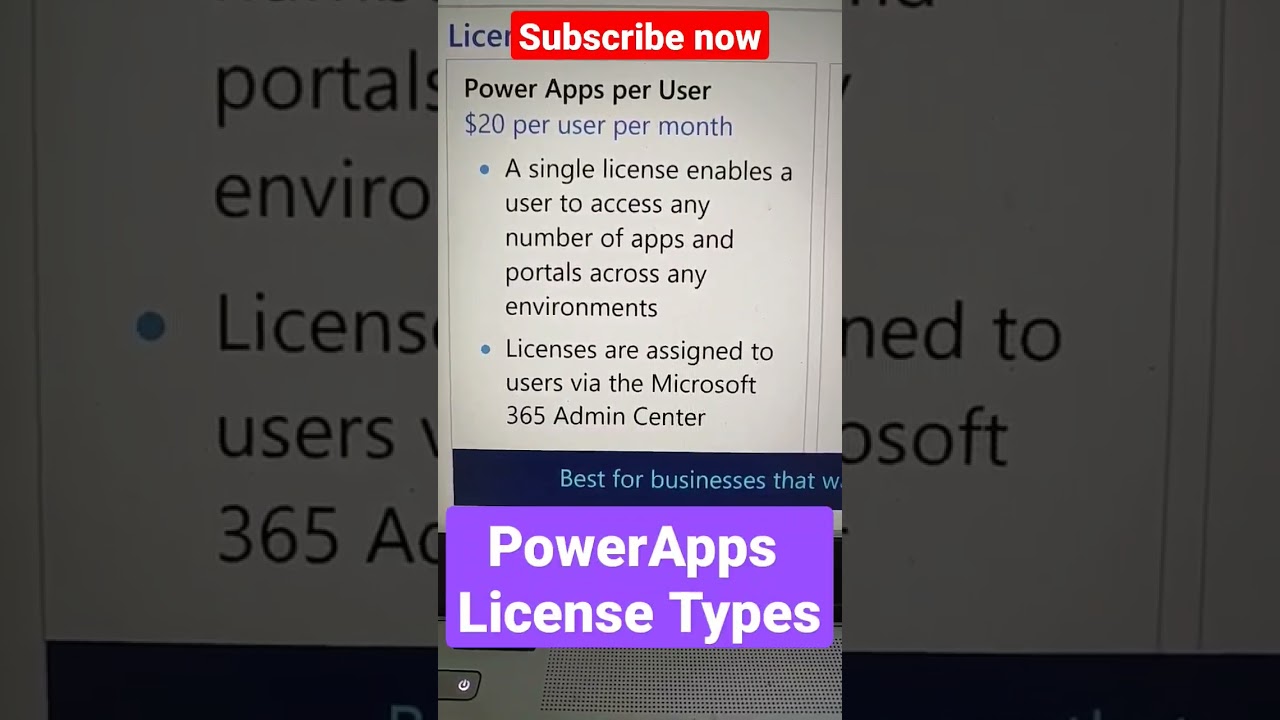 PowerApps License types by taik18 - YouTube
