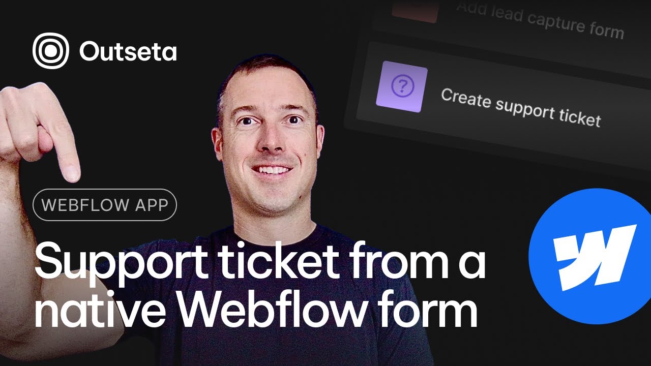 Create a support ticket (using Outseta's Webflow App) - YouTube