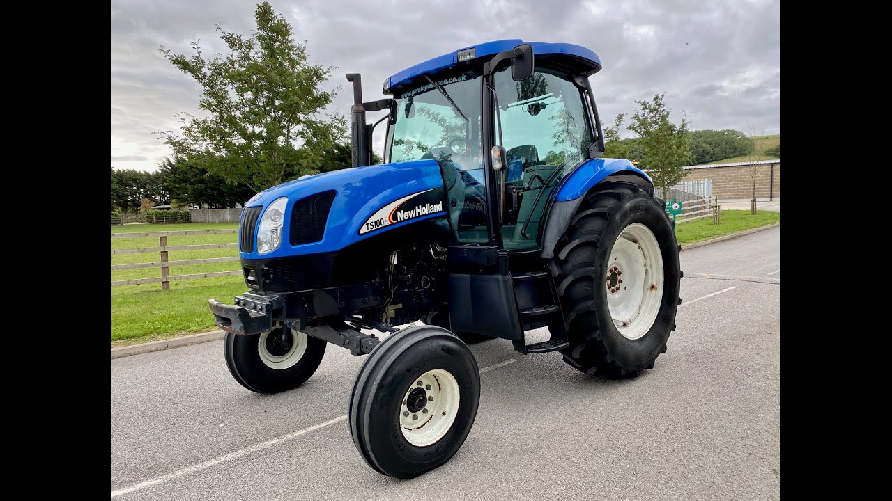 New Holland TS100A 2WD tractor walk around video - YouTube