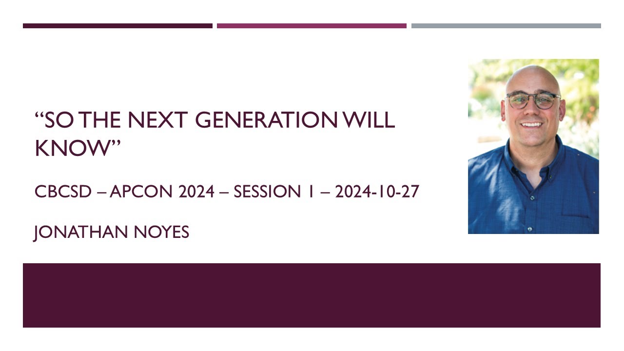 APCON 2024 - Session 1 - Oct. 27, 2024 - YouTube