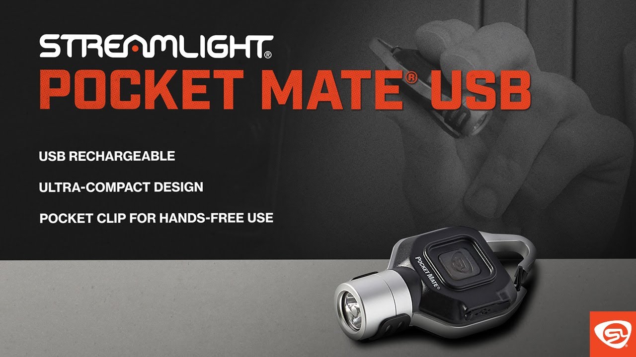 Streamlight Pocket Mate® USB Keychain Light - YouTube
