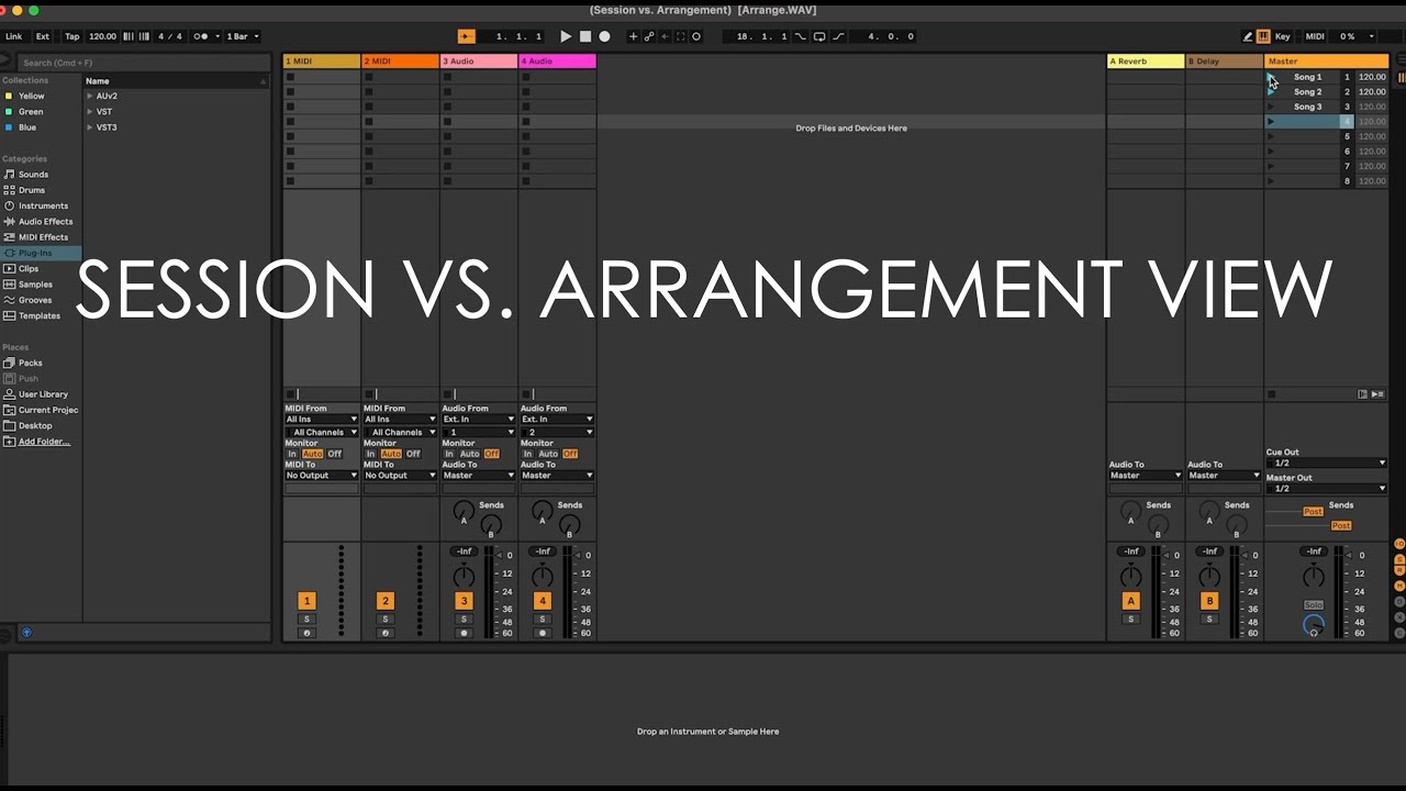 Session vs. Arrangement View In Ableton Live - YouTube