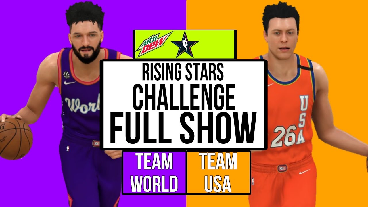 NBA 2K21 3rd NBA Season Rising Stars - USA vs World - YouTube