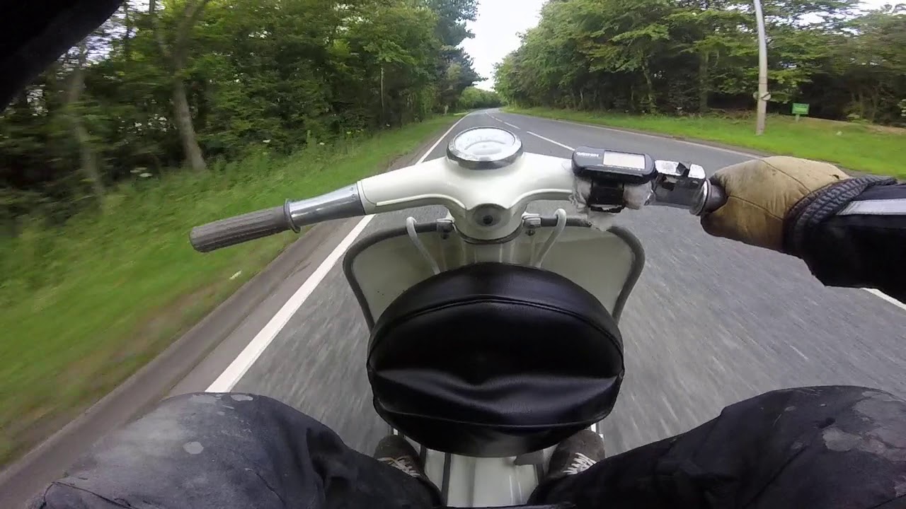 ts1 running in s1 lambretta - YouTube