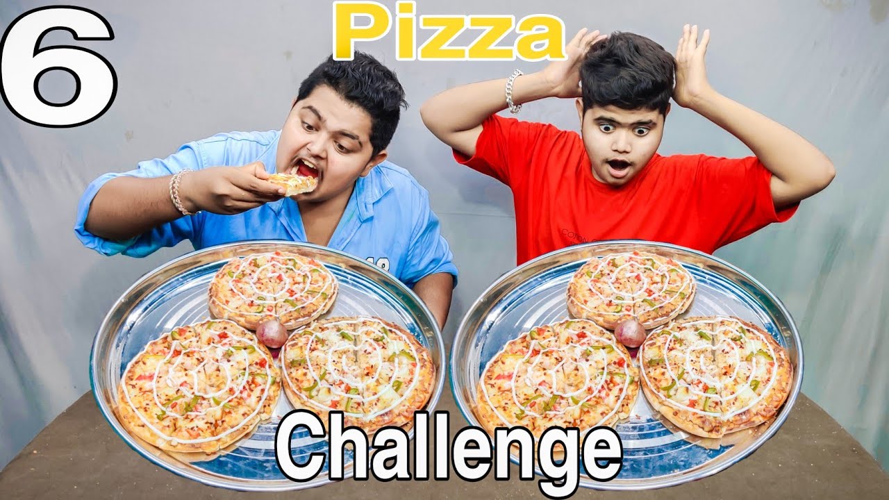 6 Pizza Eating Challenge | Pizza Eating Challenge | Pizza Challenge ...