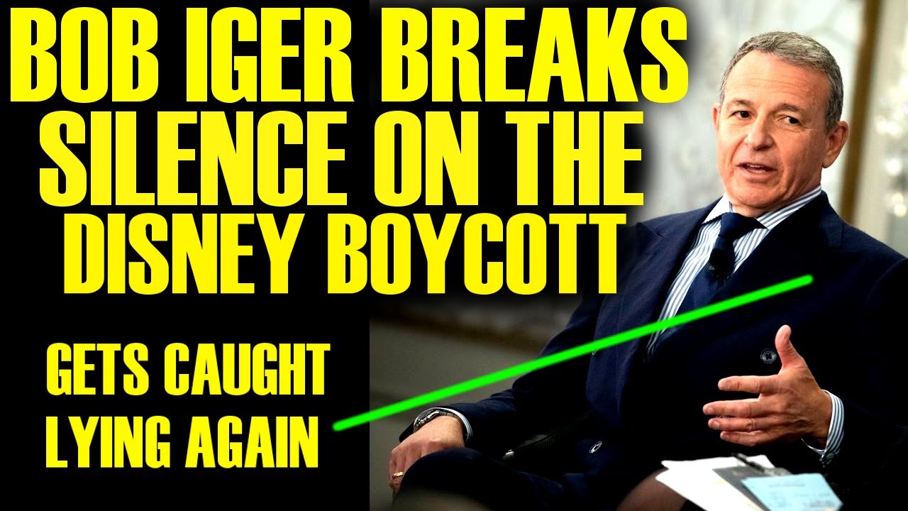 BOB IGER BREAKS SILENCE WITH DISNEY BOYCOTT! This Is Embarrassing ...