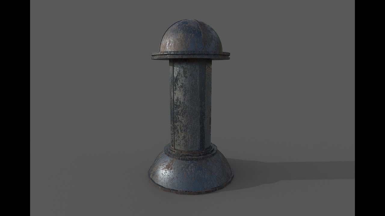 Street Prop Modeling and Texturing in Maya and Substance Painter - YouTube