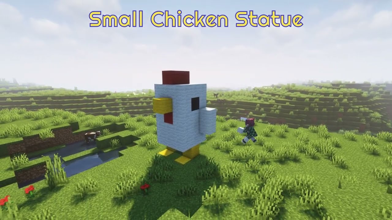 Minecraft Chicken Statue