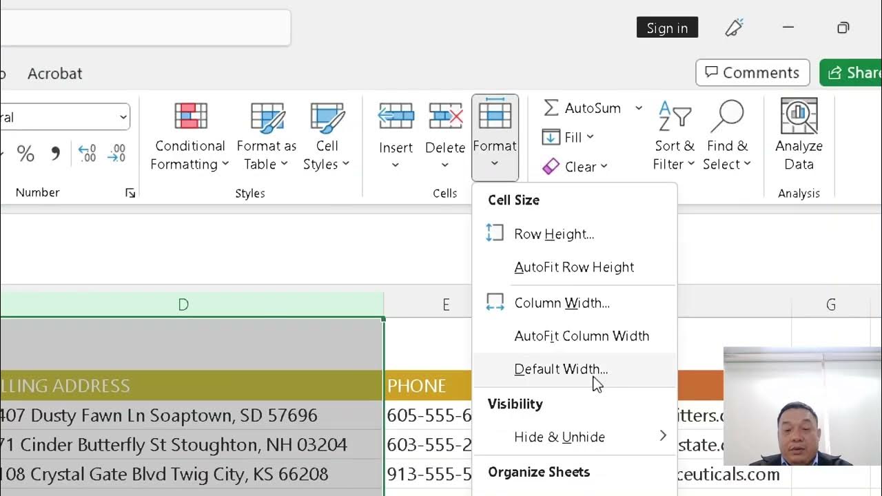 3-Modifying Columns, Rows, and Cells - YouTube