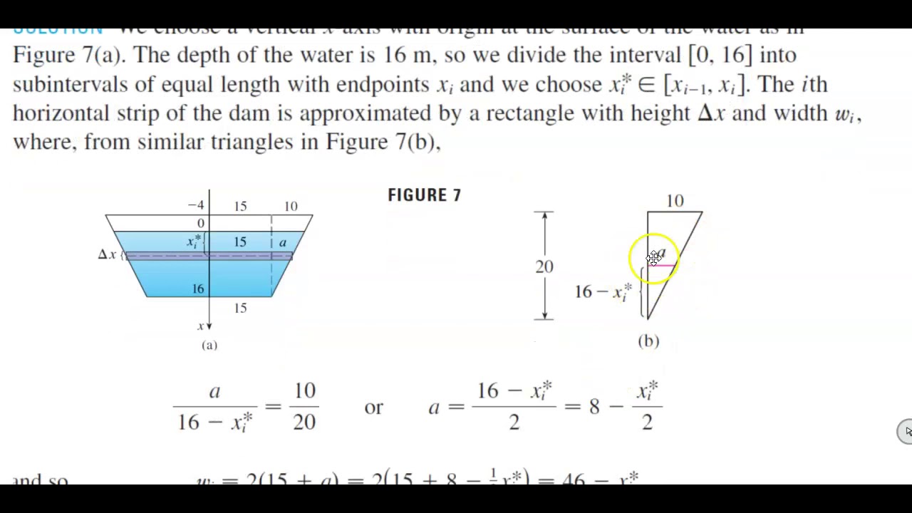 Example 5: Hydrostatic force on a dam - YouTube