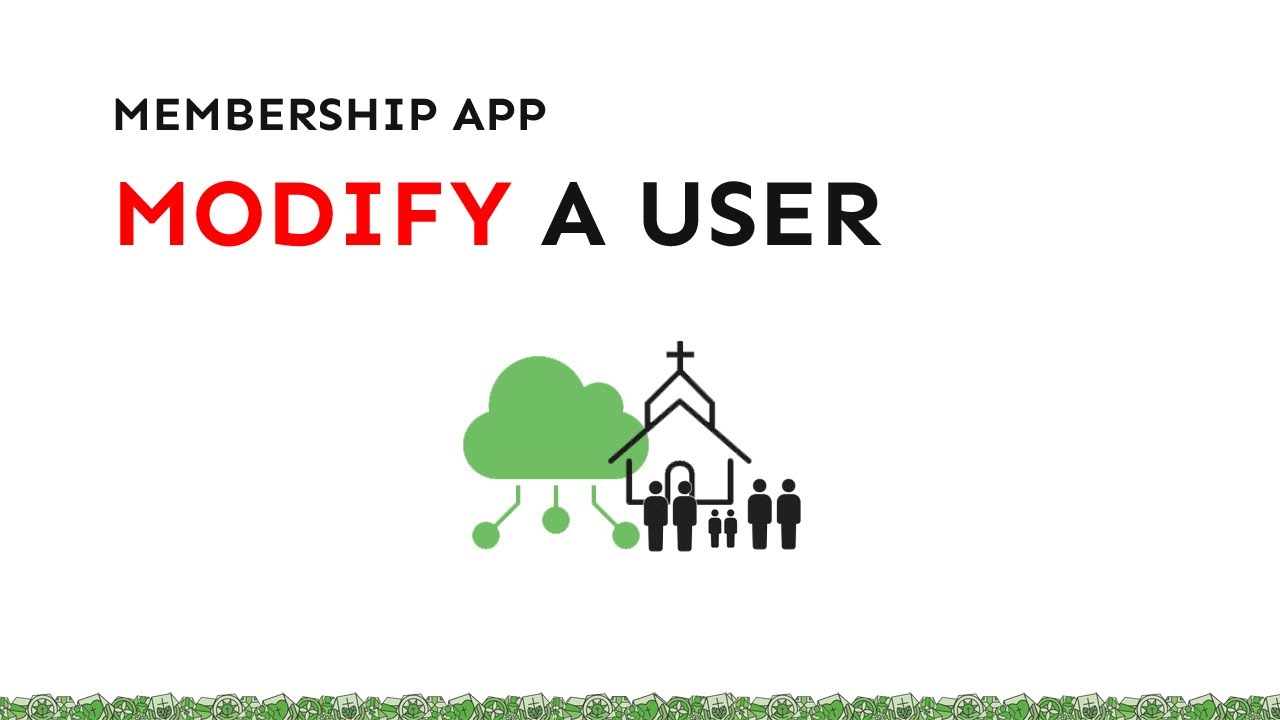 Membership App Modify A User - YouTube