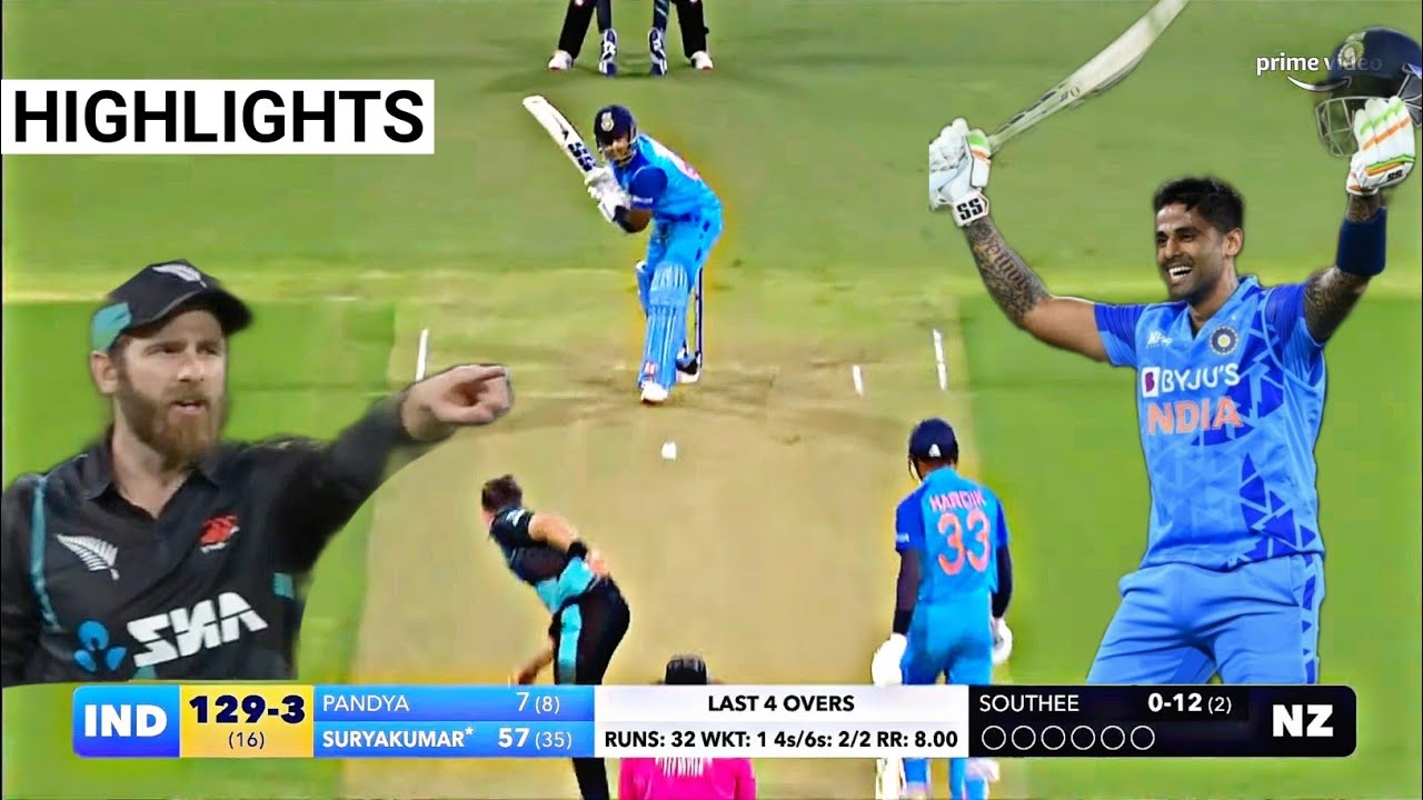 India Vs New Zealand 1st T20 Highlights Full Match Highlights - YouTube
