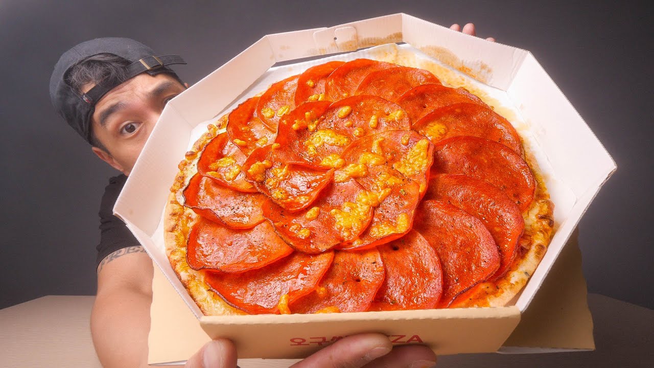 Giant Pepperoni Pizza - YouTube