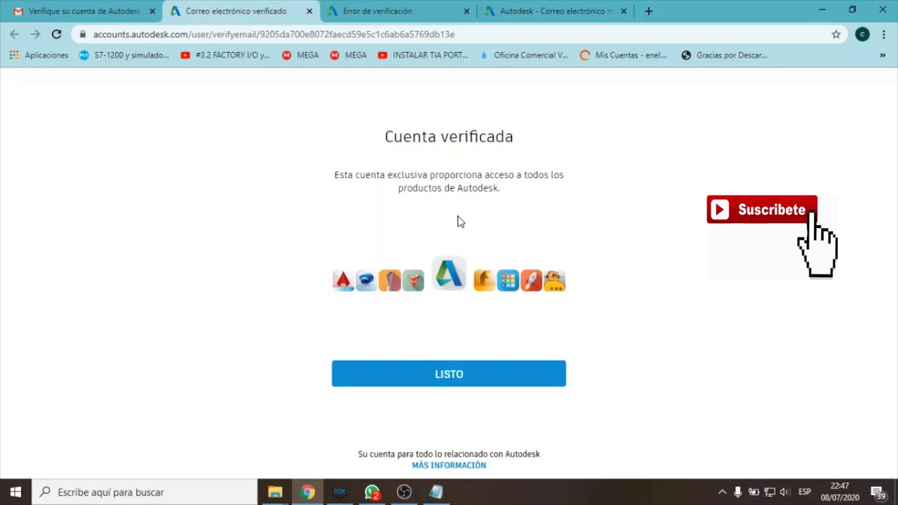CREAR CUENTA EN AUTOCAD ( AUTODESK ) 2020 ️ WINDOWS Y MAC - YouTube