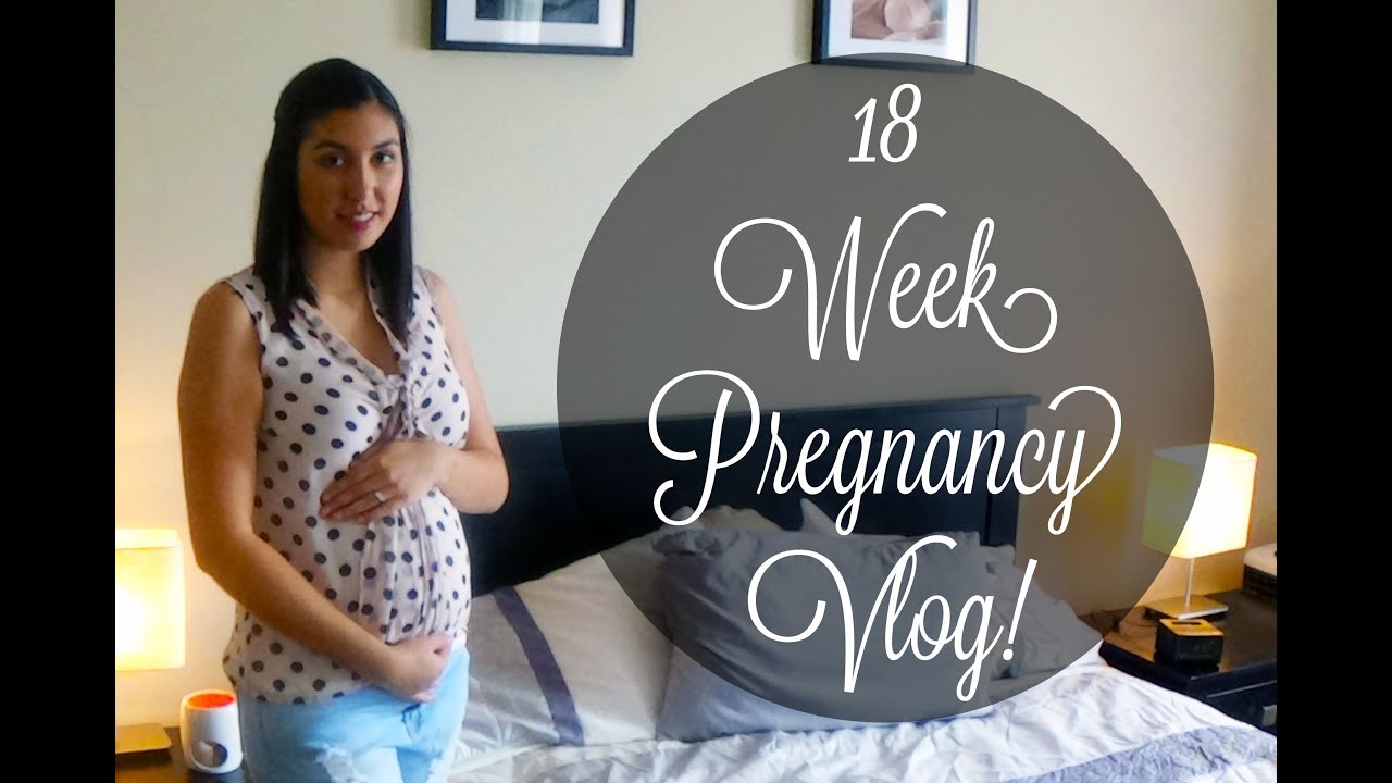 18 WEEK PREGNANCY VLOG + BELLY SHOT ! - YouTube