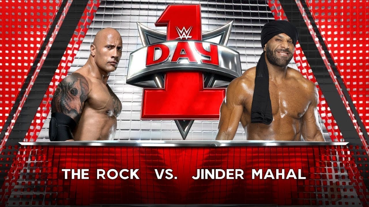 The Rock Returns to Destroy Jinder Mahal - WWE Raw Day One - YouTube