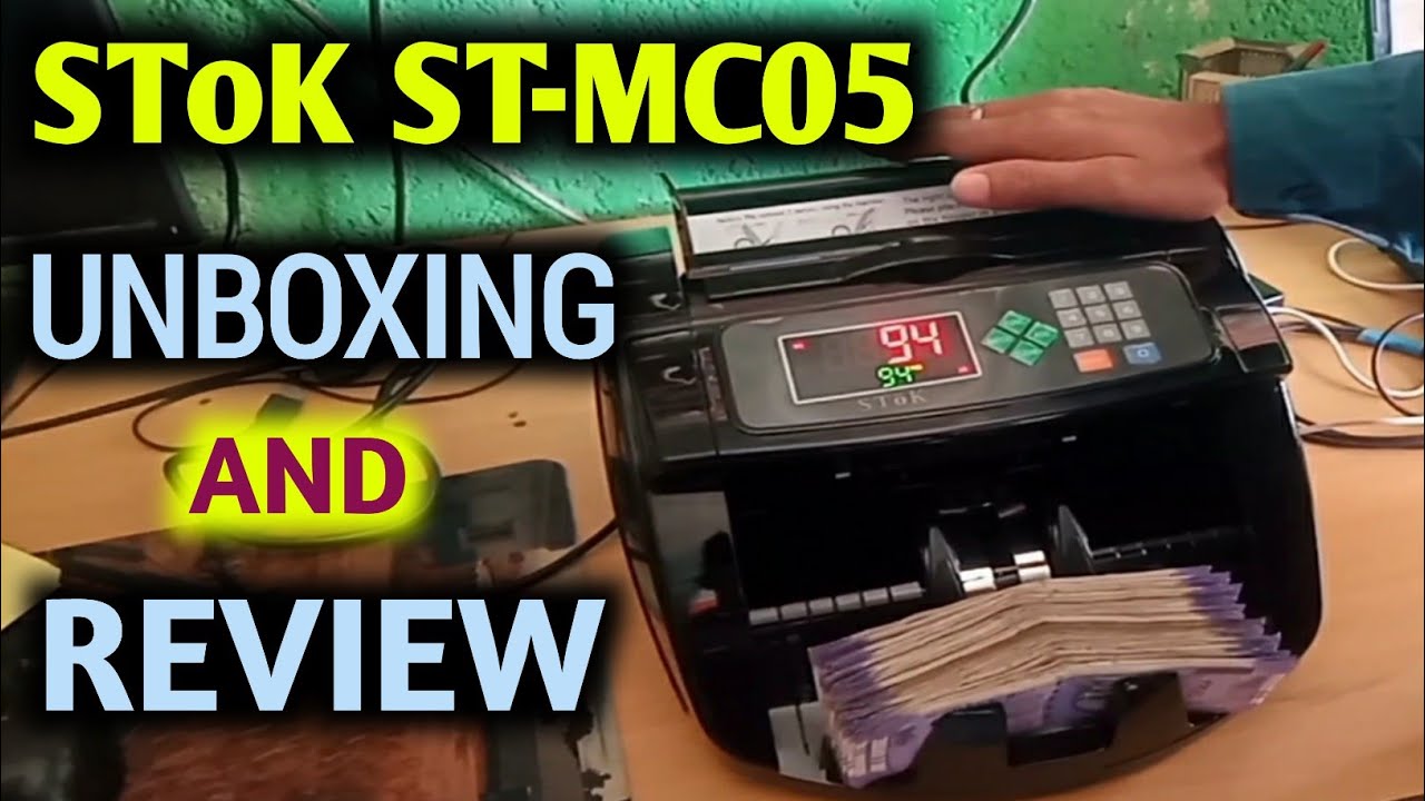 Note count Machine ll fake note detector ll new note count machine - YouTube