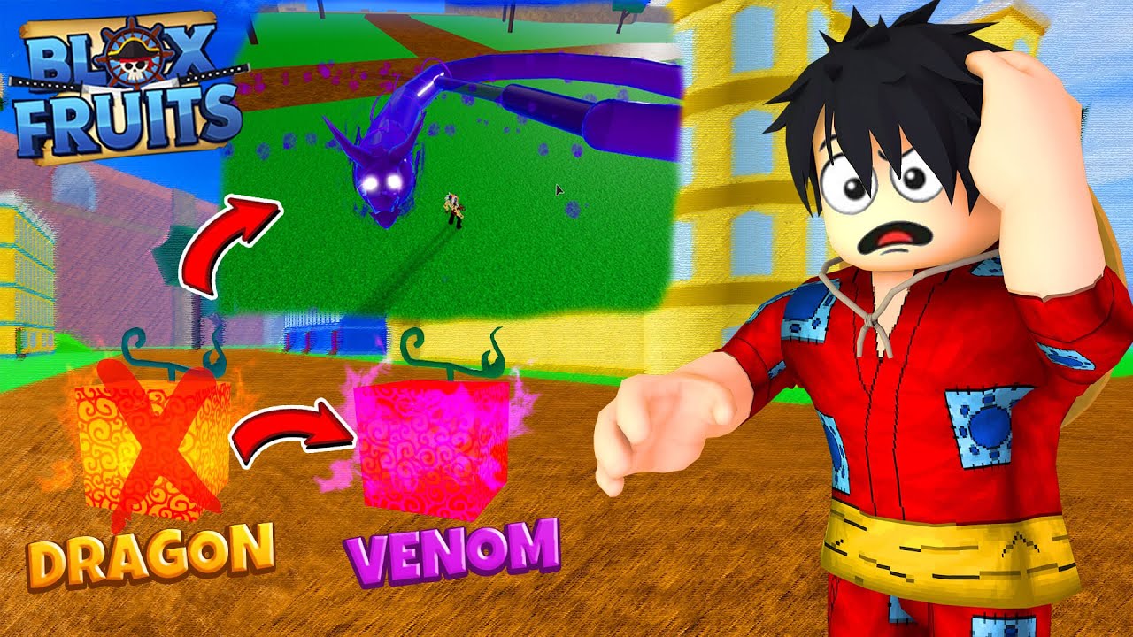 A FRUTA VENOM VAI SER A MELHOR FRUTA DO BLOX FRUITS * ADEUS DRAGON ...
