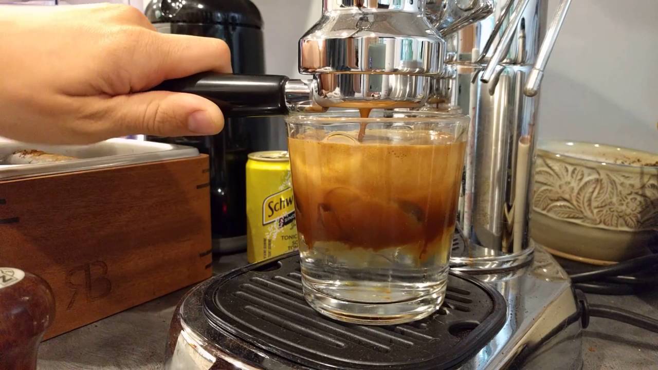 Black Tonic (coffee tonic) with La Pavoni Professionnal - YouTube