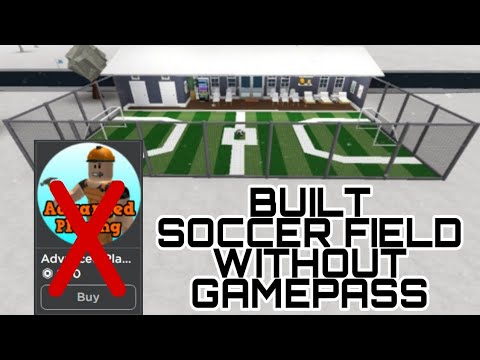 Built Soccer Field Without Gamepass In Bloxburg (Roblox)