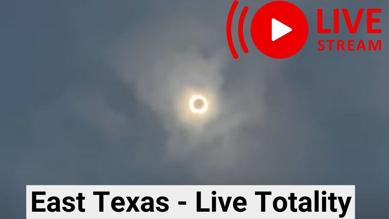 ☀️🌑 2024 LIVE ECLIPSE Viewing From East Texas - YouTube