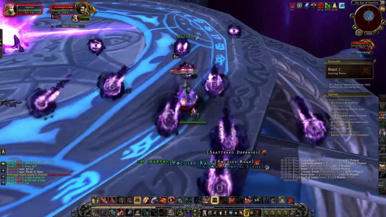 WoW - Legion: Archmage Xylem, Aggnicia's Full Clear! (Arms) - YouTube