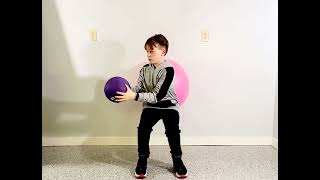 Wall Squat Ball Toss - Pink Oatmeal Shop