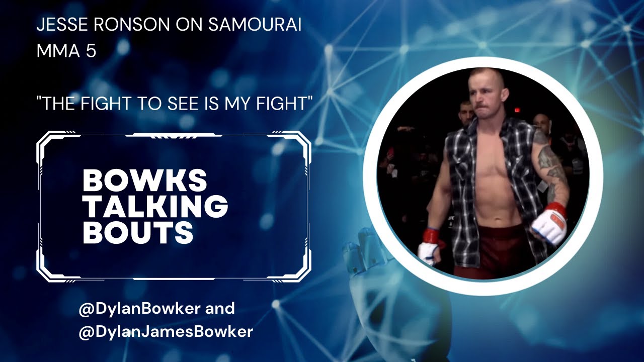 Jesse Ronson Feels “TKO Vibes” at Samourai MMA 5 - YouTube
