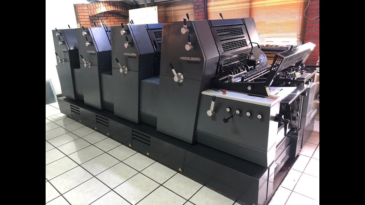 Heidelberg GTO 52-4 2003 Royo Machinery - YouTube