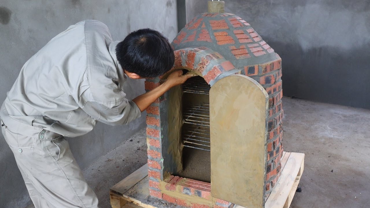 How To Build A Multi Purpose Oven On Old Pallet From Brick And Clay ...